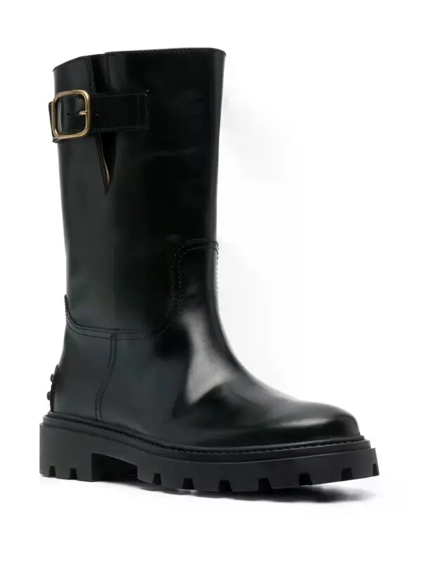 TOD'S Buckle-detail Leather Boots