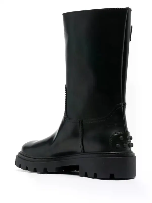 TOD'S Buckle-detail Leather Boots