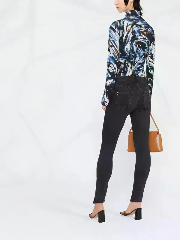 Patrizia Pepe Washed Low-rise Skinny Jeans