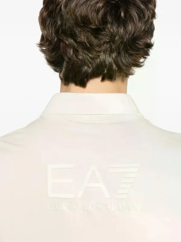 EA7 Raised-logo Polo Shirt