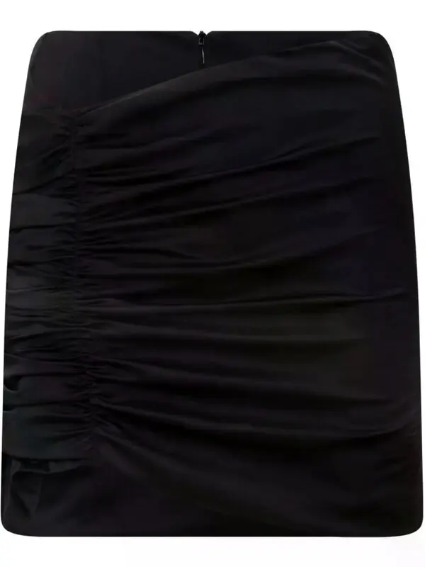 NINEMINUTES Draped Mini Skirt - Black