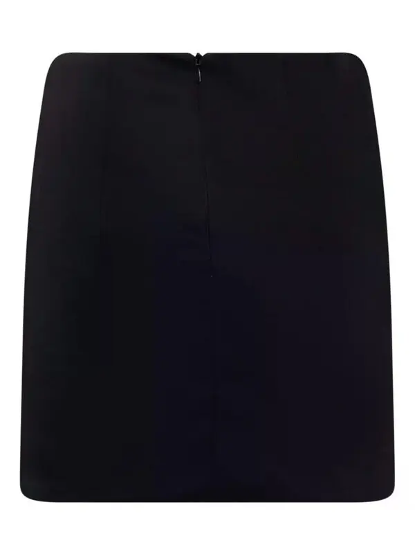 NINEMINUTES Draped Mini Skirt - Black