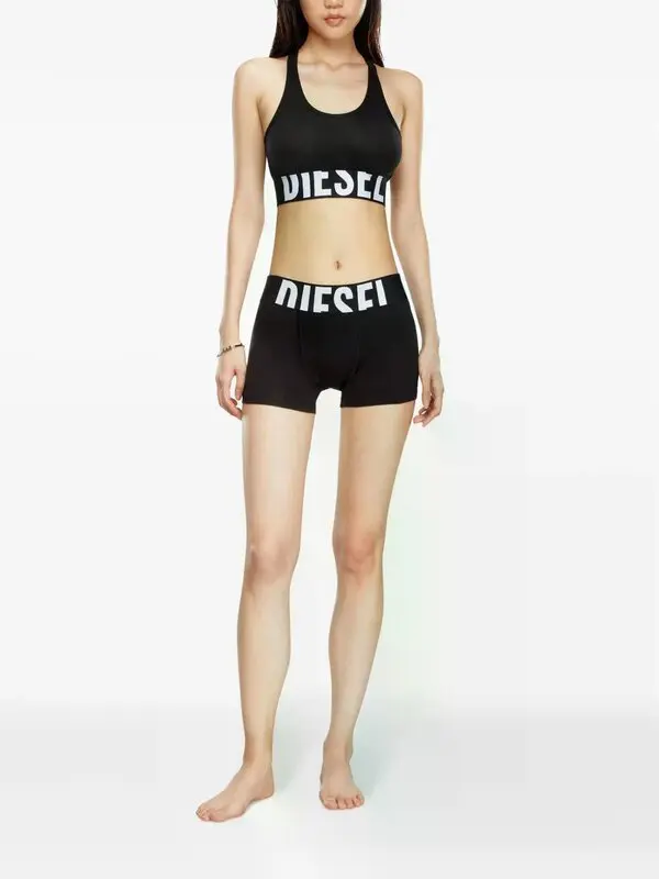 DIESEL® Logo-intarsia Racerback Bra