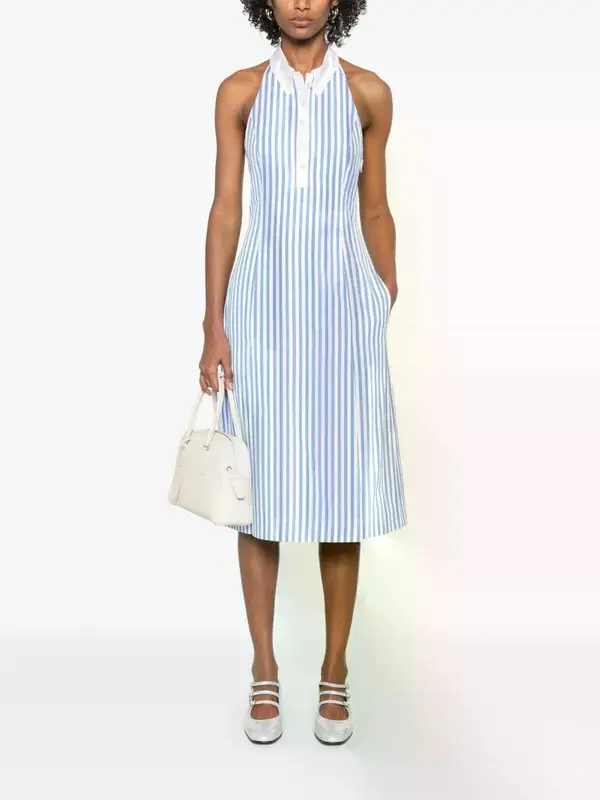 Thom Browne Striped Midi Dress