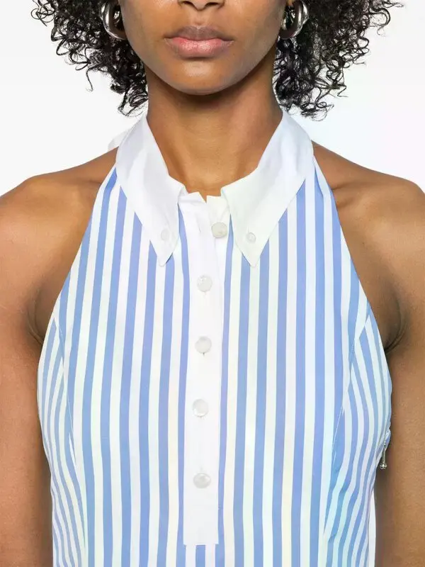 Thom Browne Striped Midi Dress