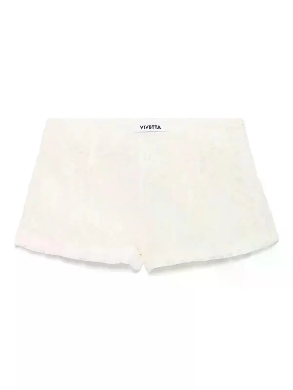 Vivetta Lace Shorts - Neutrals
