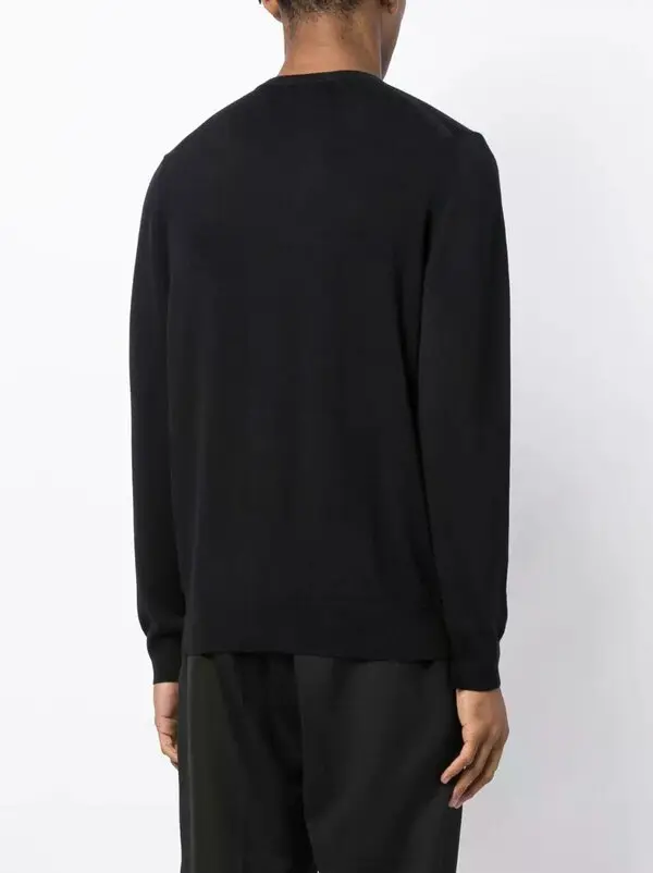 Fred Perry Logo-embroidered Sweater - Blue