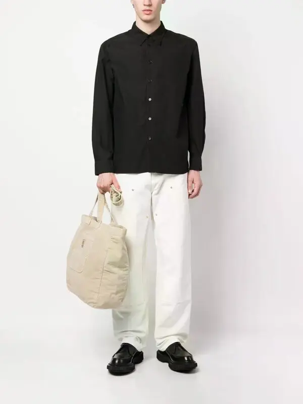 SOULLAND Logo-patch Plain Shirt