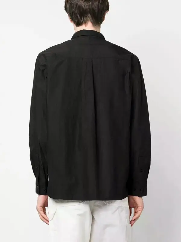 SOULLAND Logo-patch Plain Shirt