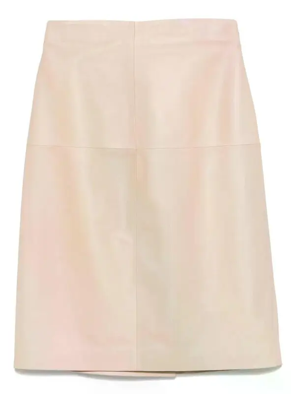 Kiton Leather Mini Skirt