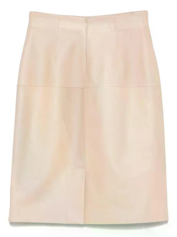 Kiton Leather Mini Skirt