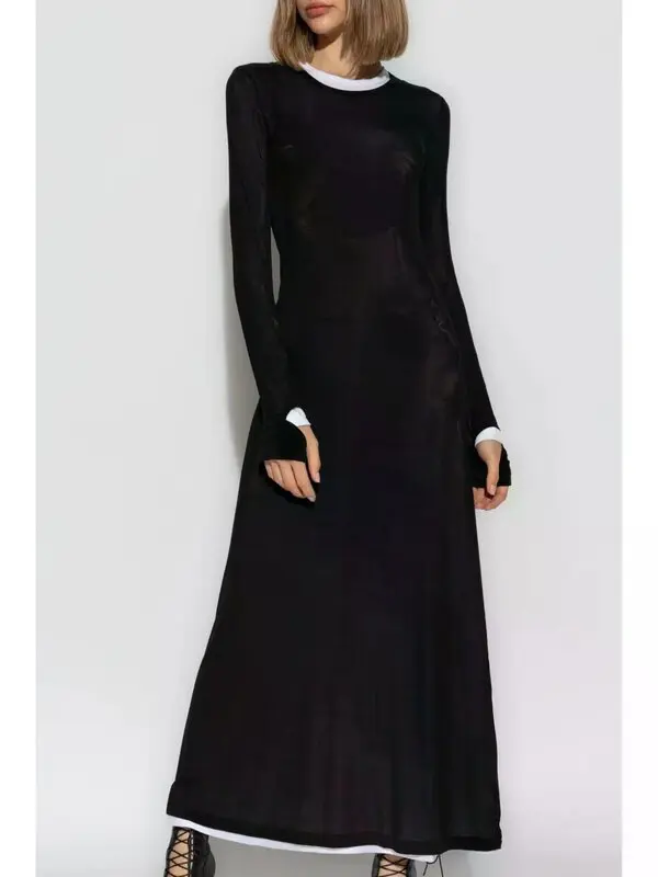 Helmut Lang Double-layer Maxi Dress