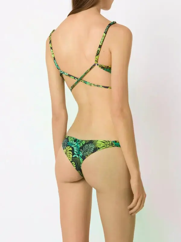 AMIR SLAMA Tropical Print Bikini