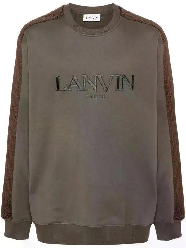 LANVIN Logo-embroidered Sweatshirt - Green