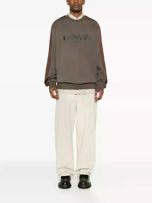 LANVIN Logo-embroidered Sweatshirt - Green
