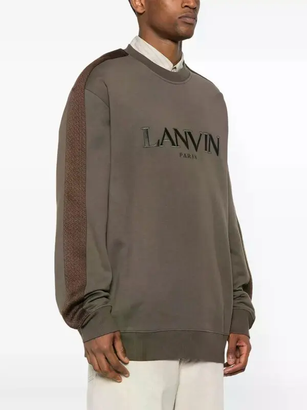 LANVIN Logo-embroidered Sweatshirt - Green
