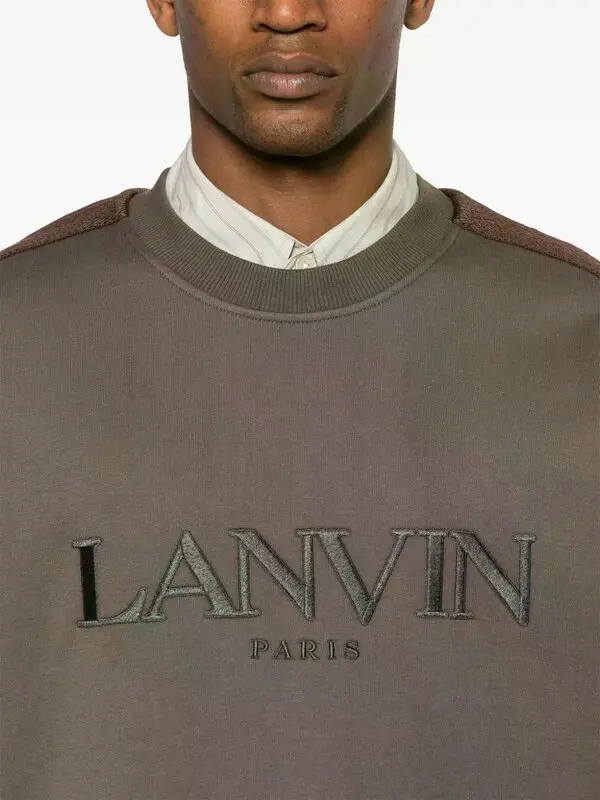 LANVIN Logo-embroidered Sweatshirt - Green