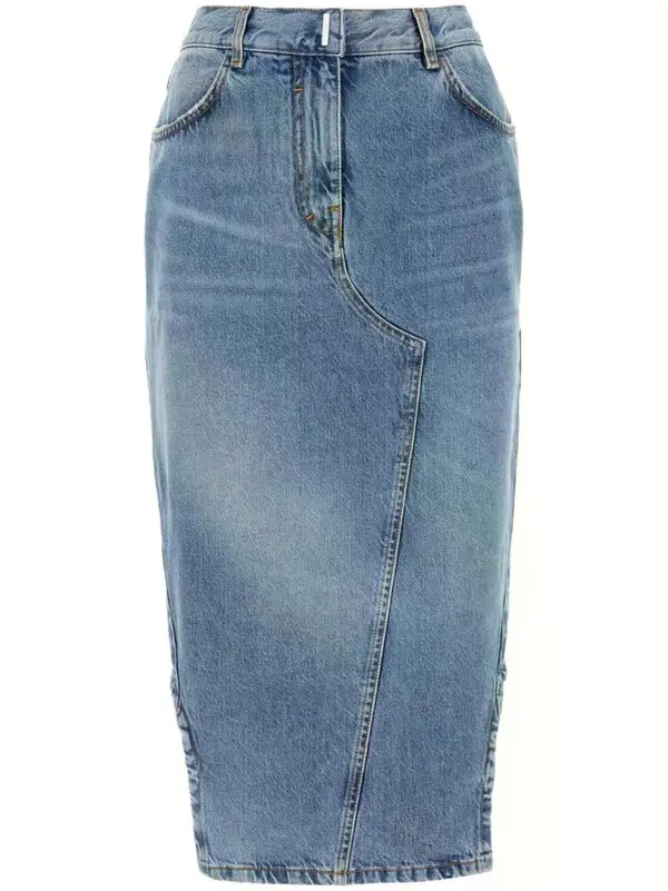 Givenchy Denim Pencil Skirt