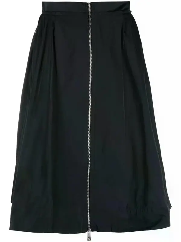 John Richmond A-line Midi Skirt With Front Zip