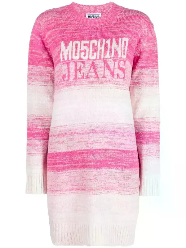 Moschino Logo Intarsia Wool-blend Jumper