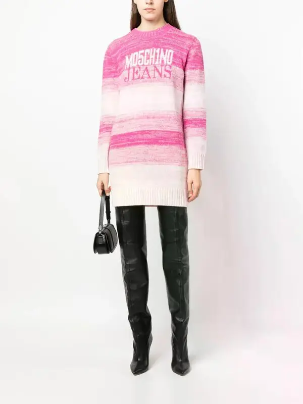 Moschino Logo Intarsia Wool-blend Jumper