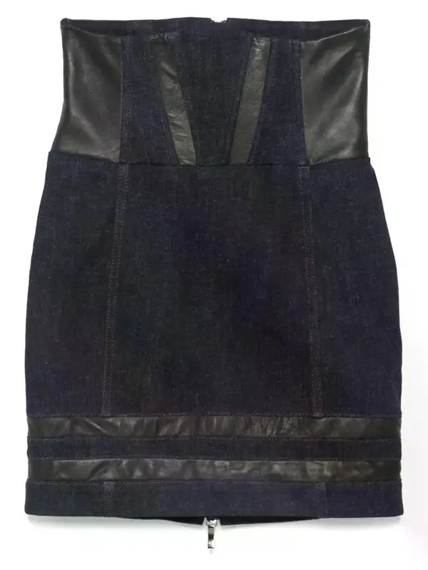 MITILIANE COUTURE High-waist Mini Skirt - Blue