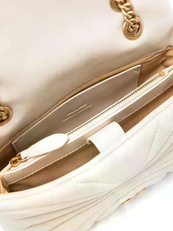 Pinko Mini Love Puff Cross Body Bag - White