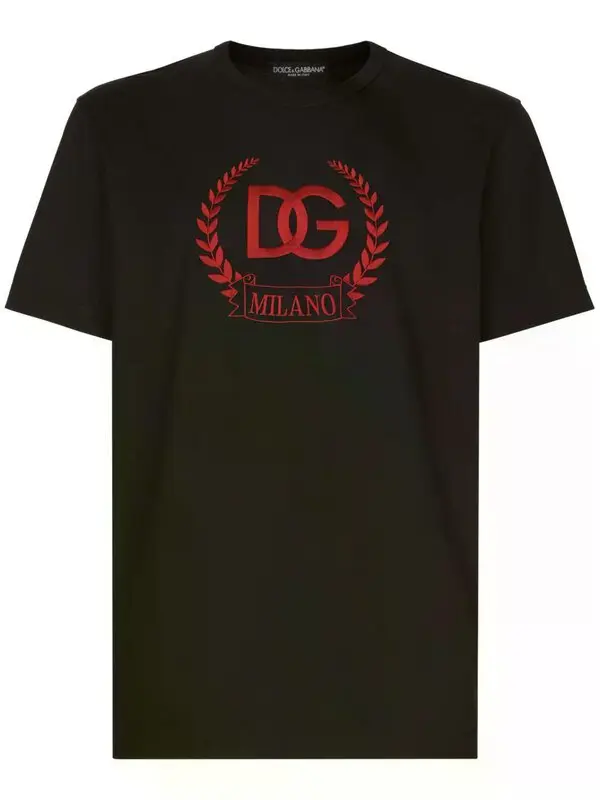 Dolce & Gabbana Embroidered-logo Cotton T-shirt