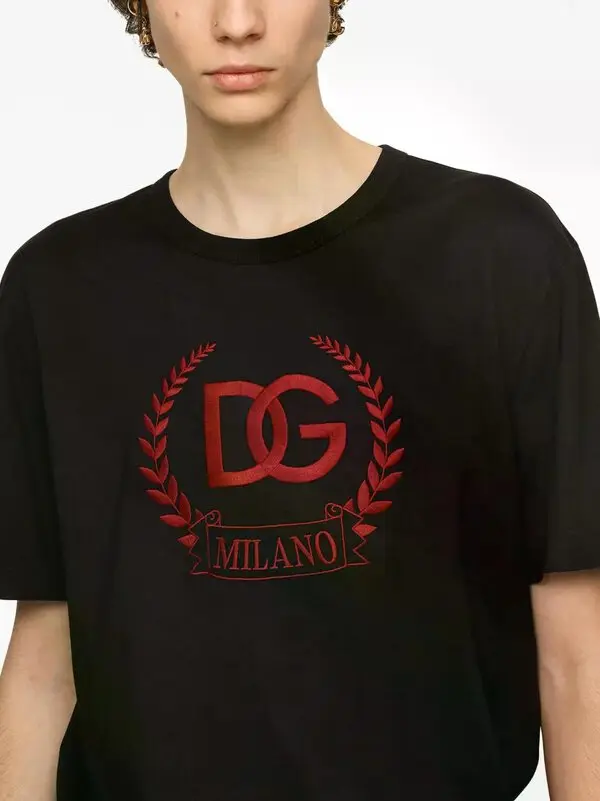 Dolce & Gabbana Embroidered-logo Cotton T-shirt