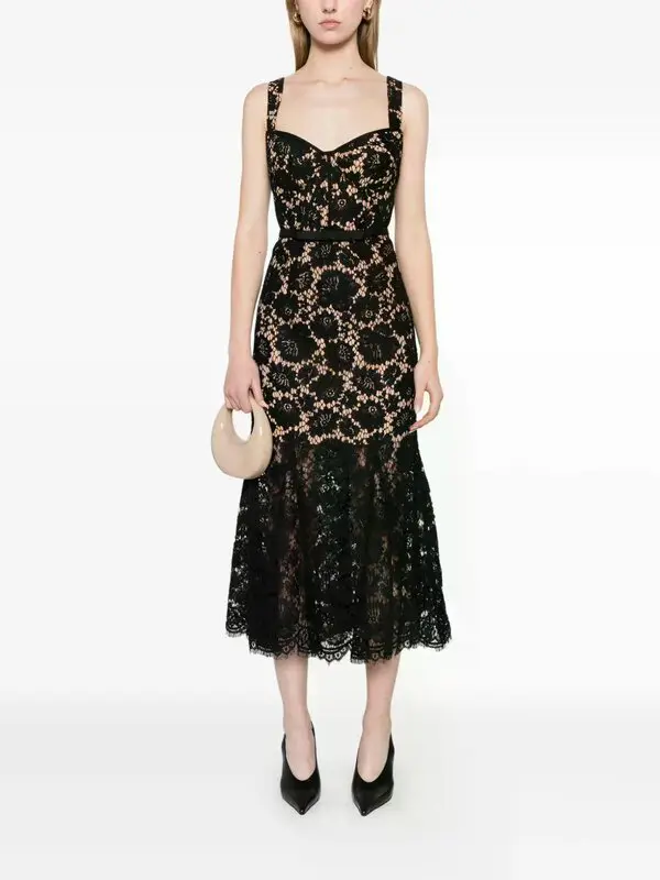 SELF-PORTRAIT Lace Midi Dress