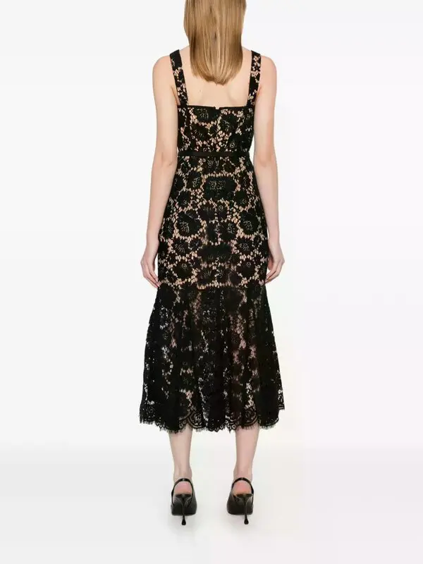 SELF-PORTRAIT Lace Midi Dress