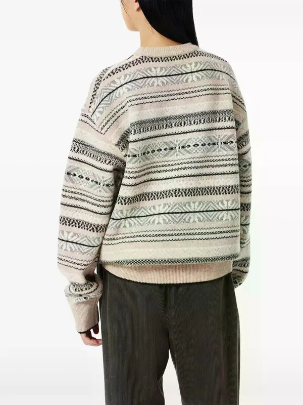 STUDIO TOMBOY Patterned Crew Neck Sweater