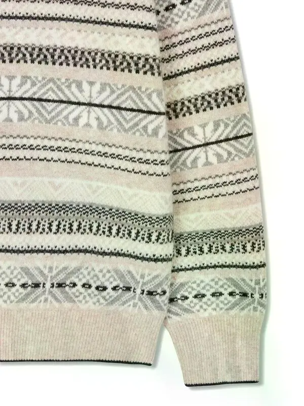 STUDIO TOMBOY Patterned Crew Neck Sweater