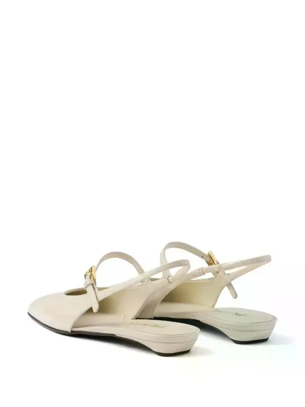 Prada Leather Slingback Ballerinas
