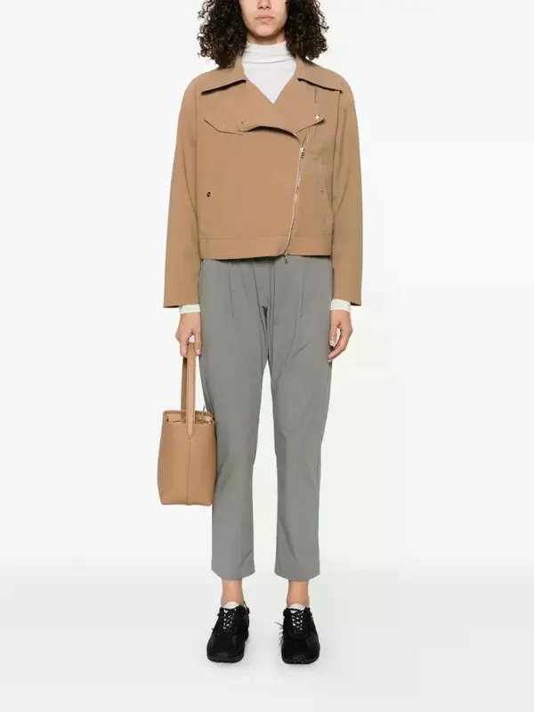 Herno Jersey Biker Jacket