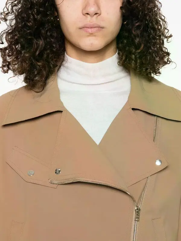 Herno Jersey Biker Jacket