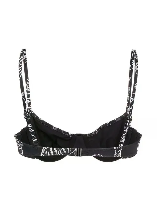 Solid & Striped The Eva Tiger-print Bikini - Black