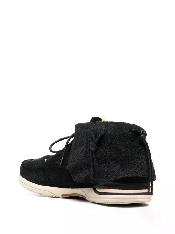 Visvim Lhamo Folk Suede Sneakers - Black