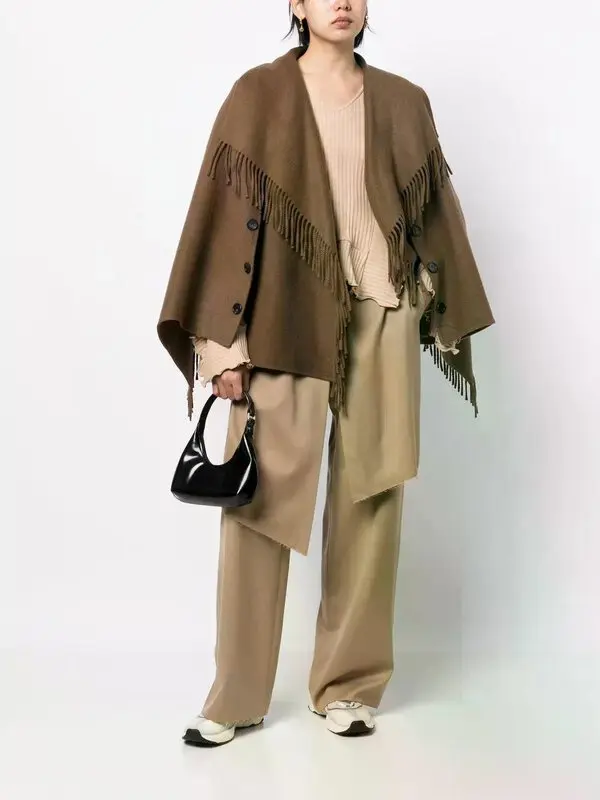 Goen.j Panelled Tailored Trousers - Brown