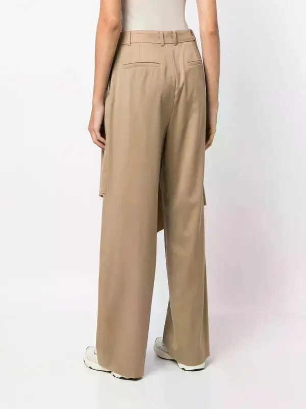 Goen.j Panelled Tailored Trousers - Brown