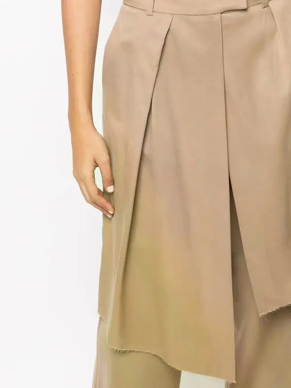 Goen.j Panelled Tailored Trousers - Brown