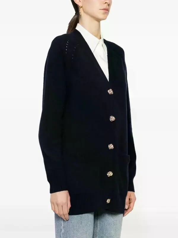 Chloé V-neck Fine-knit Cardigan