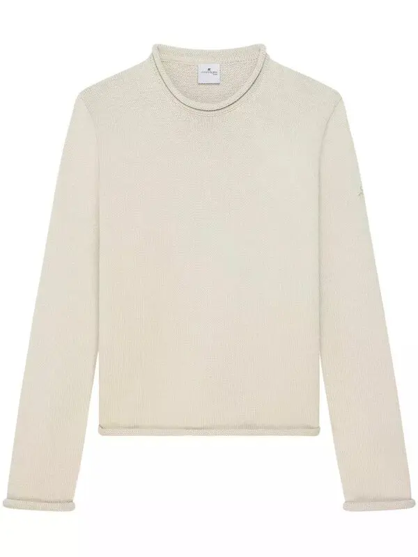 COURREGES Knit Sweater With Embroidered Logo