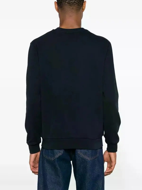 A.p.c. Flocked Logo Cotton Sweatshirt
