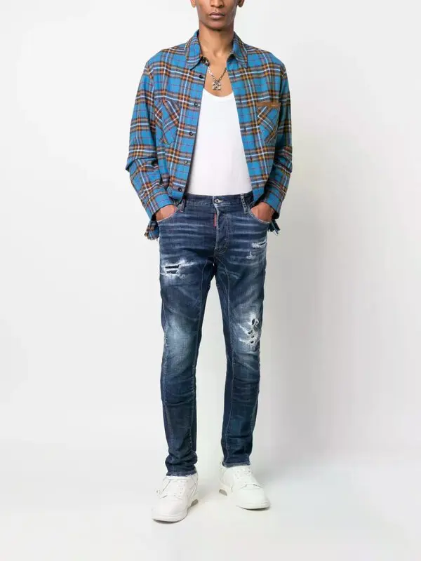 Dsquared2 Ripped Slim-fit Jeans