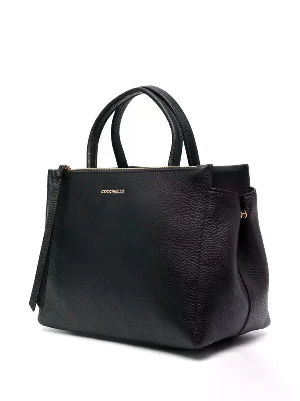 COCCINELLE Medium Arlettis Leather Tote - Black