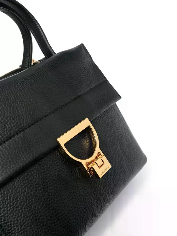 COCCINELLE Medium Arlettis Leather Tote - Black