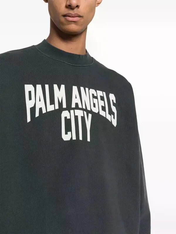Palm Angels Washed-effect Sweatshirt