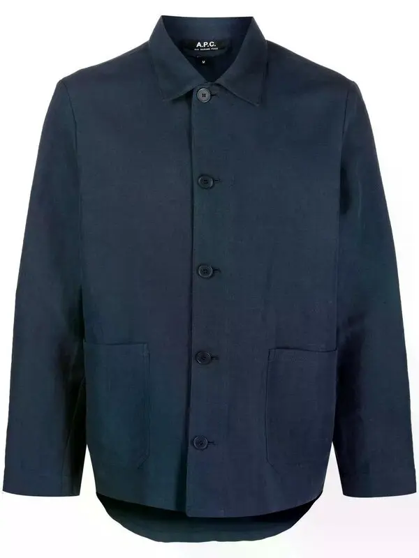 A.p.c. Button-up Jacket - Blue