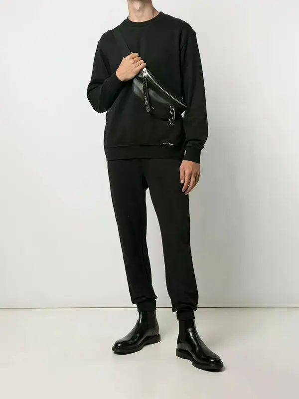 3.1 Phillip Lim Logo Patch Detail Sweatshirt - Black